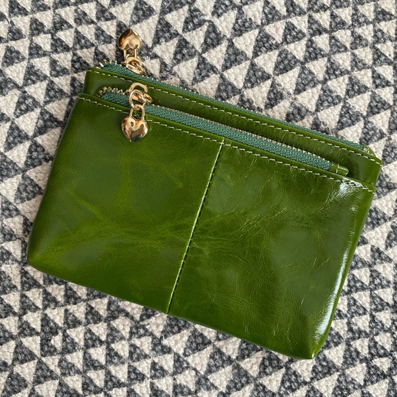 MDBM | Bags | Mdbm Green Leather Wallet | Poshmark